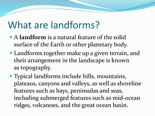 Landform characterization through satellite image | PPT