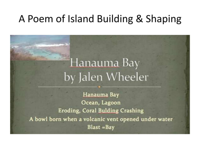 Landform poems. blt style | PPT