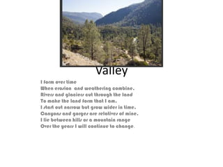 Landform poems. blt style | PPTX