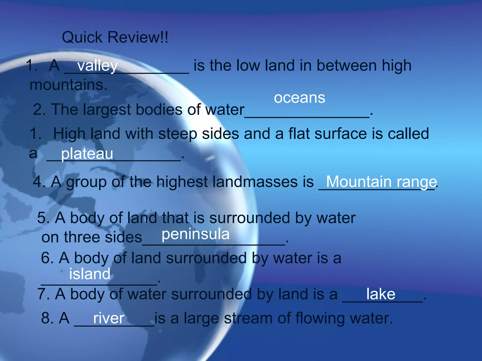 Landform powerpoint 1 | PPT