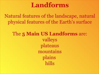 Landform ppt | PPT