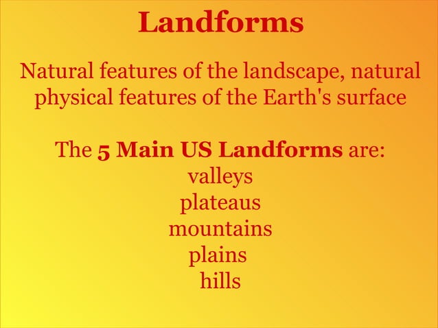 Landform ppt | PPT