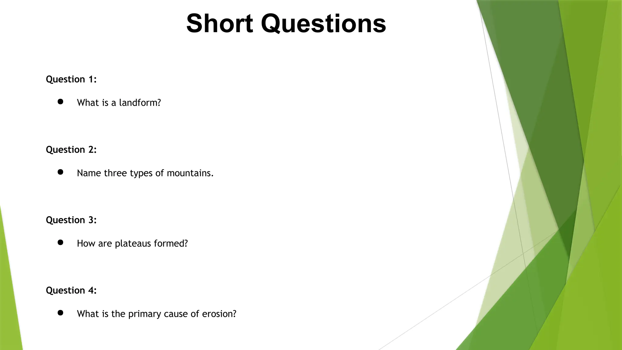 Landform Quiz for students of geography.pptx