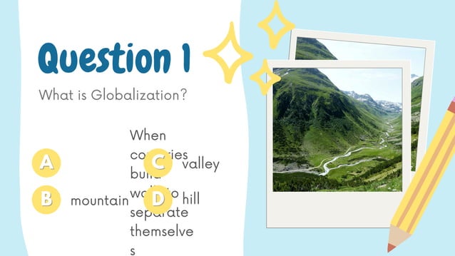 Landform Quiz Presentationin Blue Orange | PDF