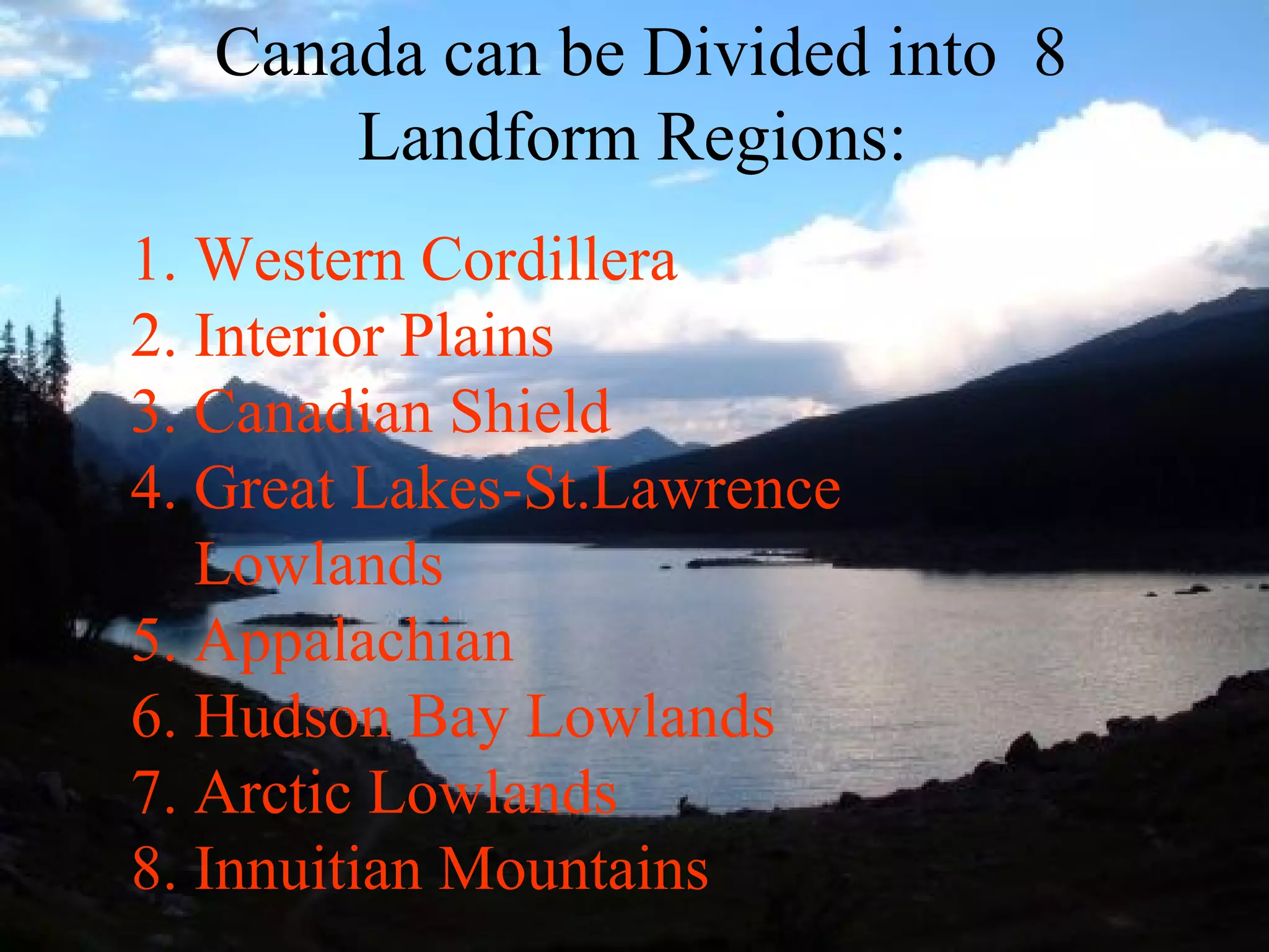 Landform regions 4:5 | PPT