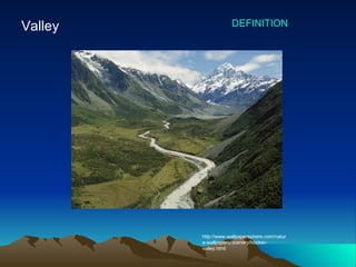 Landforms Notes on landforms & how they are created with visuals | PPT