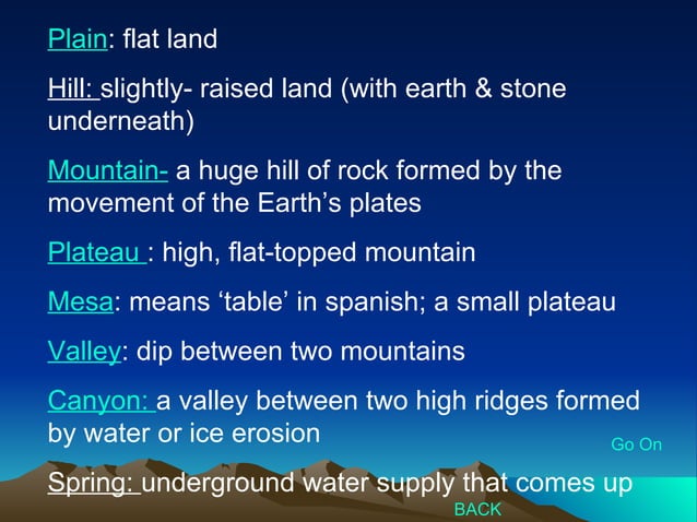 Landforms Notes on landforms & how they are created with visuals | PPT ...