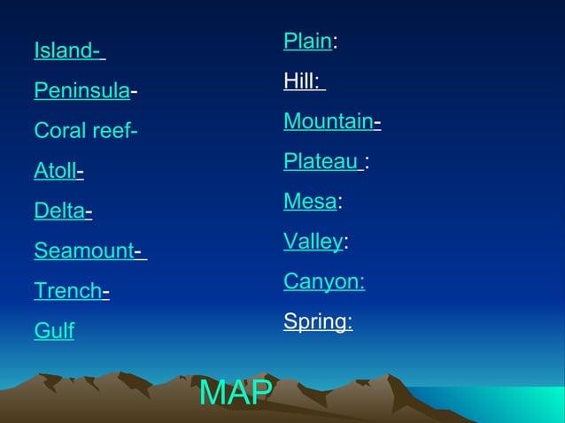 Landforms Notes on landforms & how they are created with visuals | PPT ...