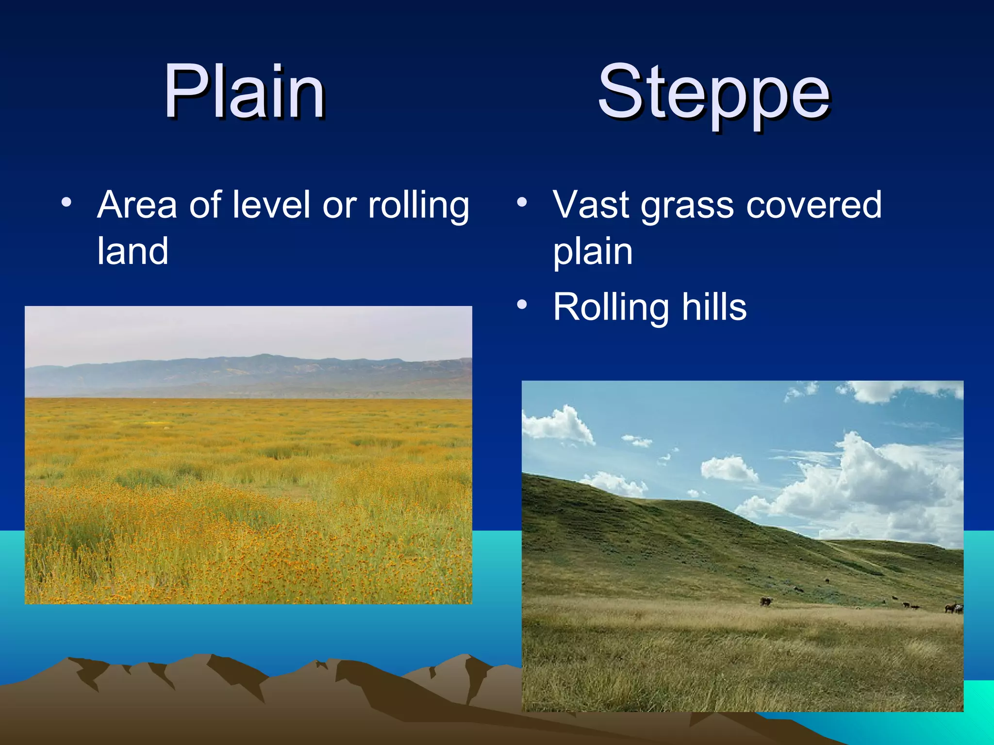 Landforms | PPT | Geography | Science