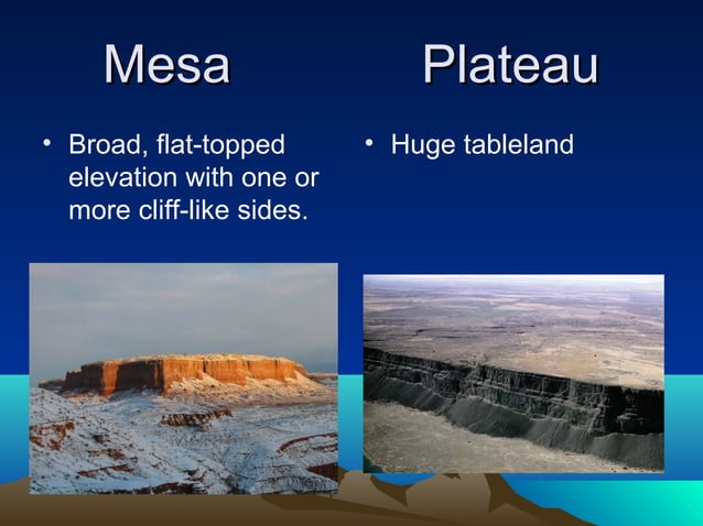 Landforms | PPT | Geography | Science