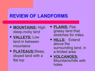 Landforms | PPT