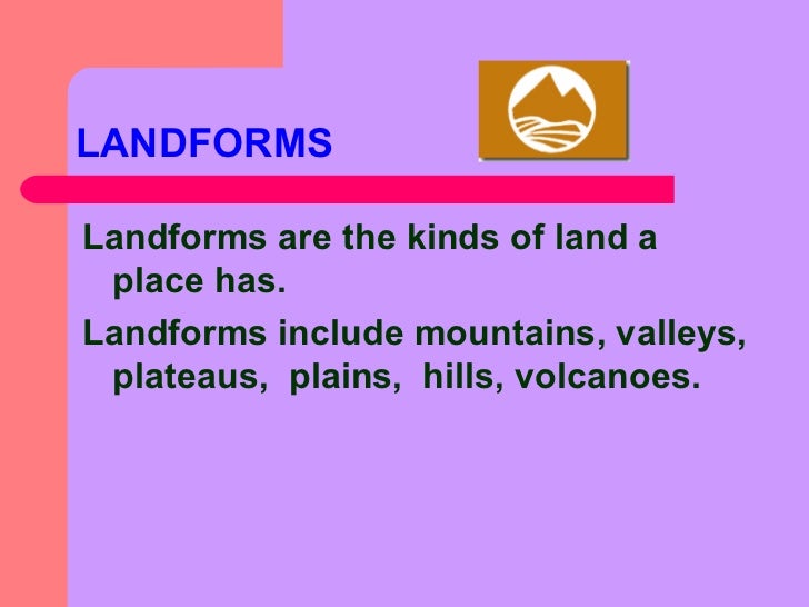 Landforms