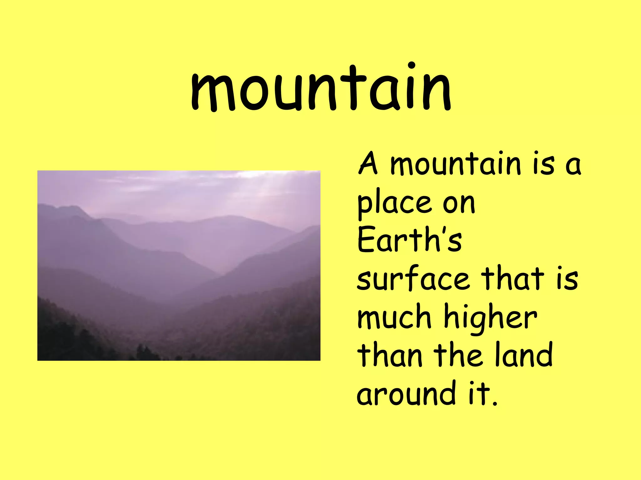 Landforms | PPT | Geography | Science