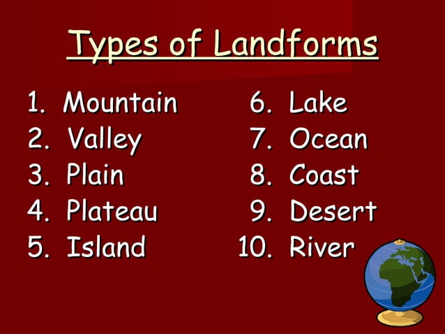 LANDFORMS | PPT