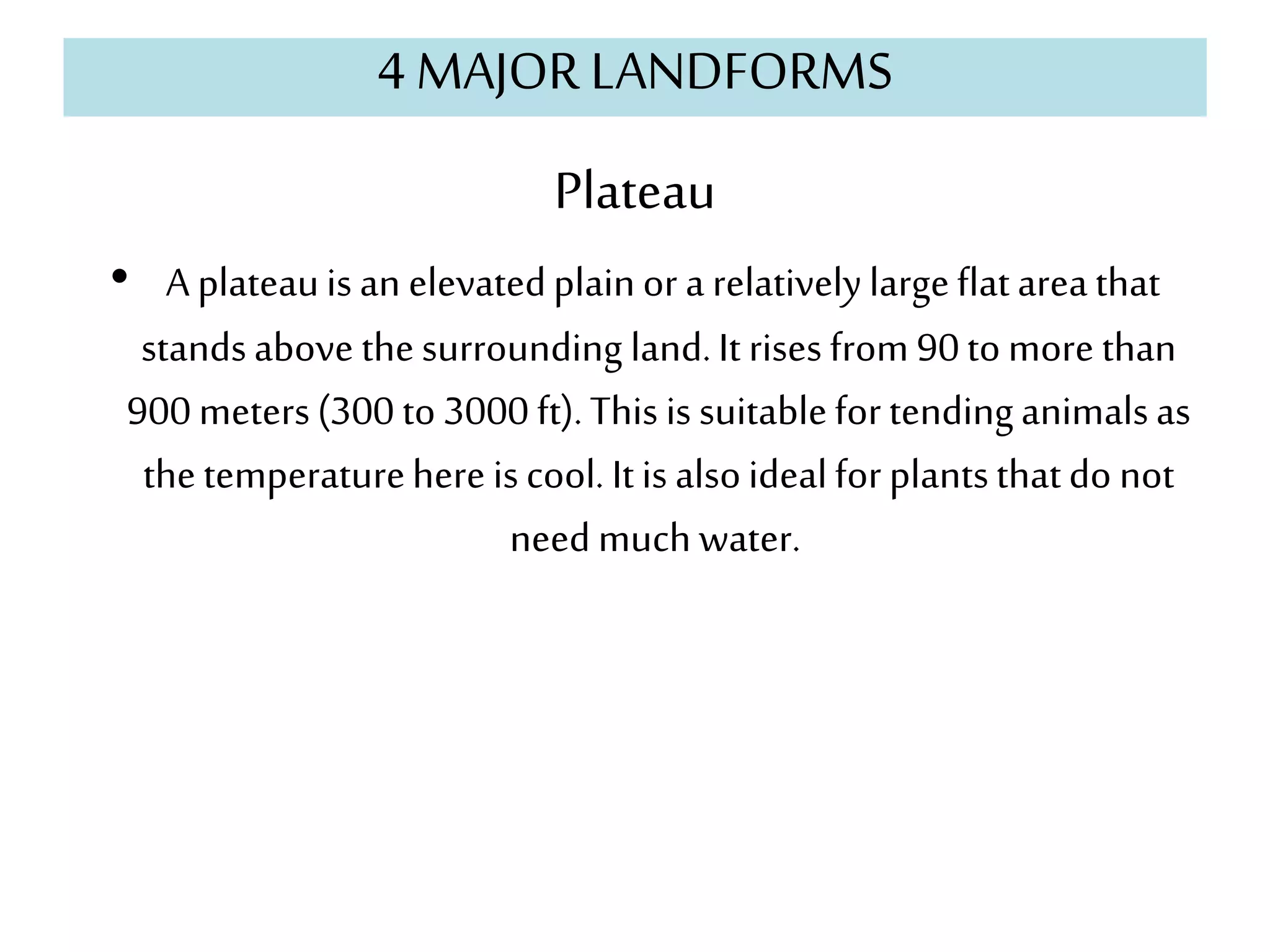 Landforms of the Earth | PPTX