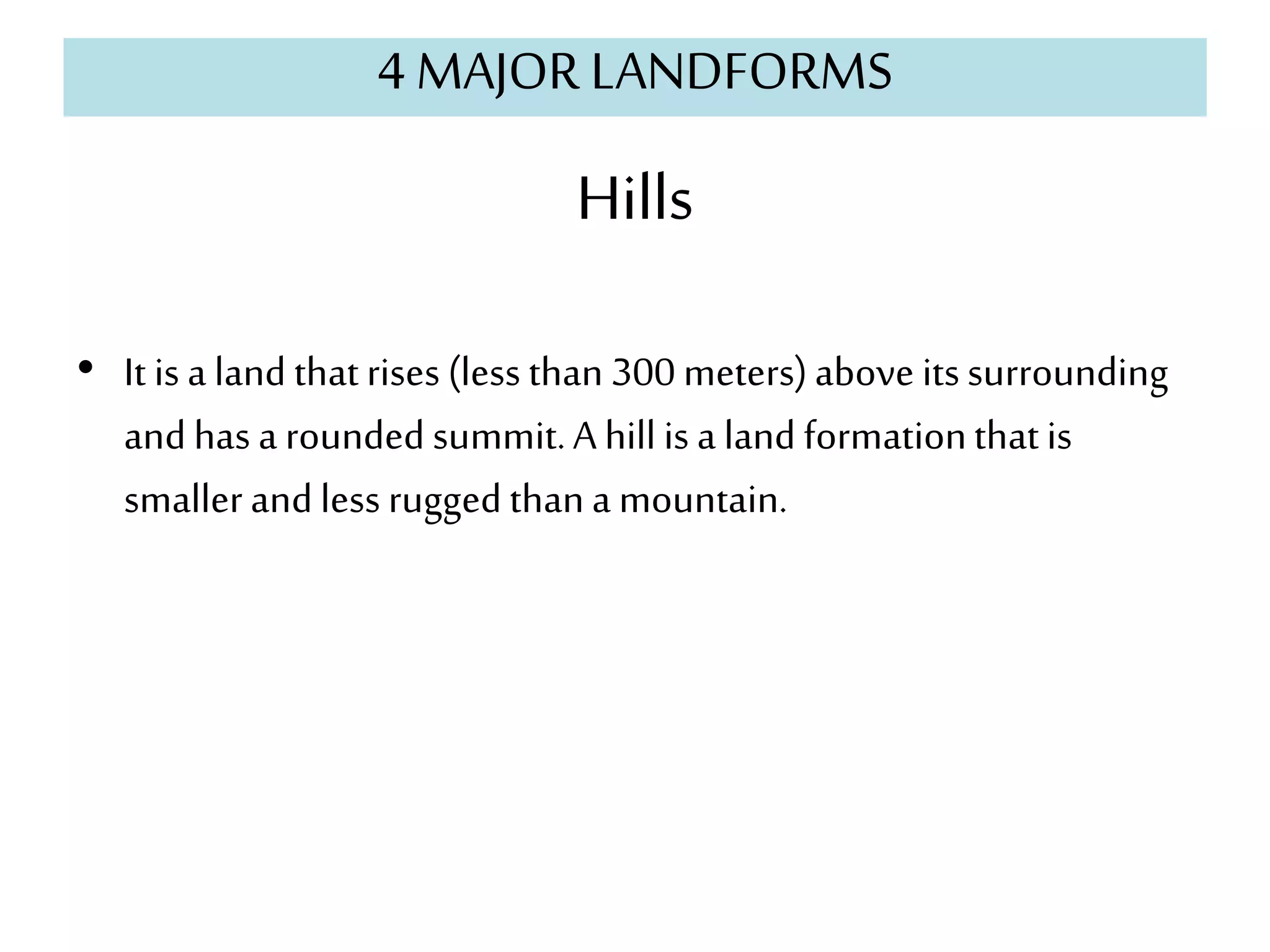 Landforms of the Earth | PPTX | Geography | Science
