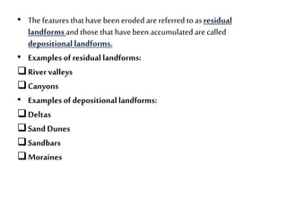 Landforms of the Earth | PPTX