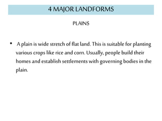 Landforms of the Earth | PPTX