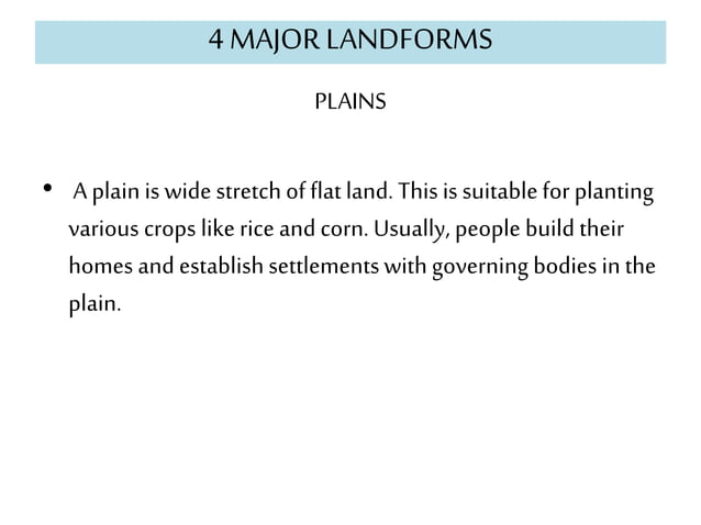 Landforms of the Earth | PPTX | Geography | Science