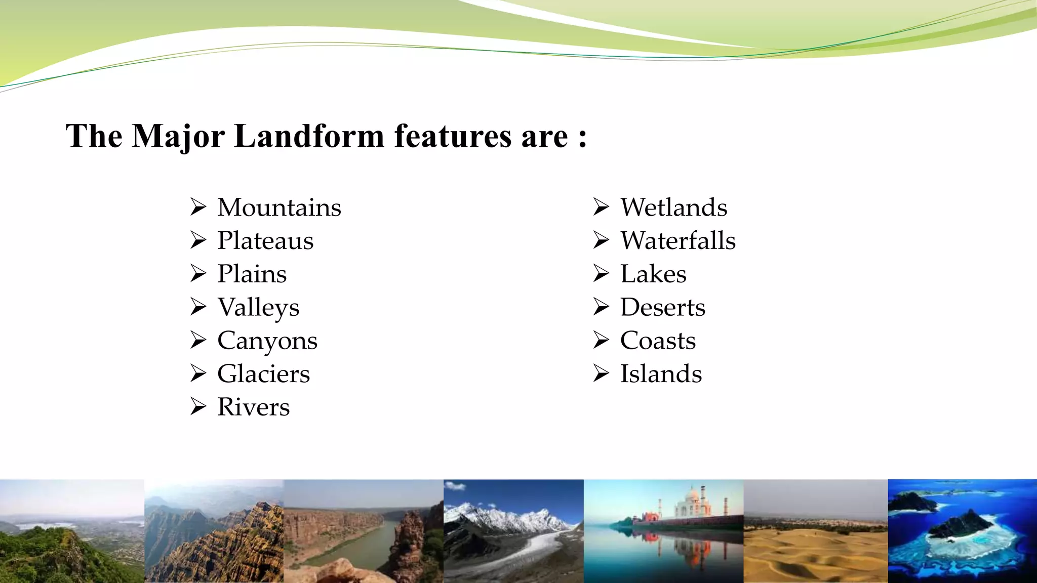 Landforms of India | PPTX | Asia Travel | Travel Locations