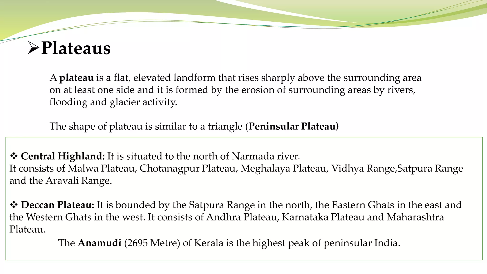 Landforms of India | PPTX