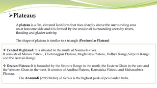 Landforms of India | PPTX