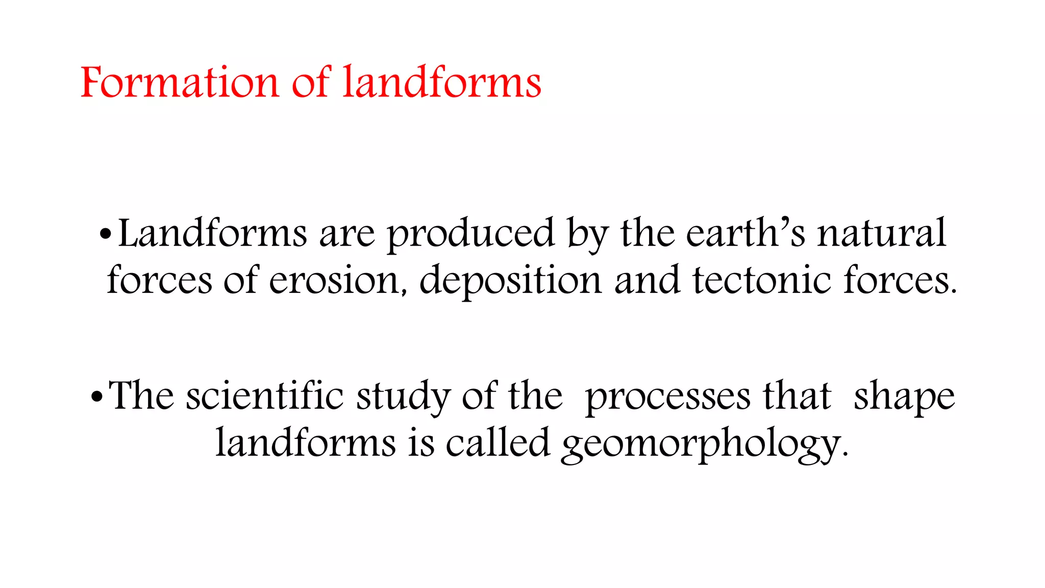 Landforms | PPTX