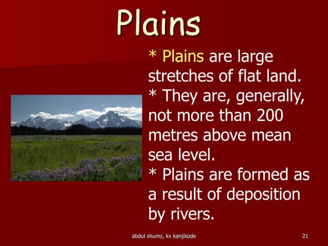 Major Landforms on Earth, Geography class 6 cbse | PDF