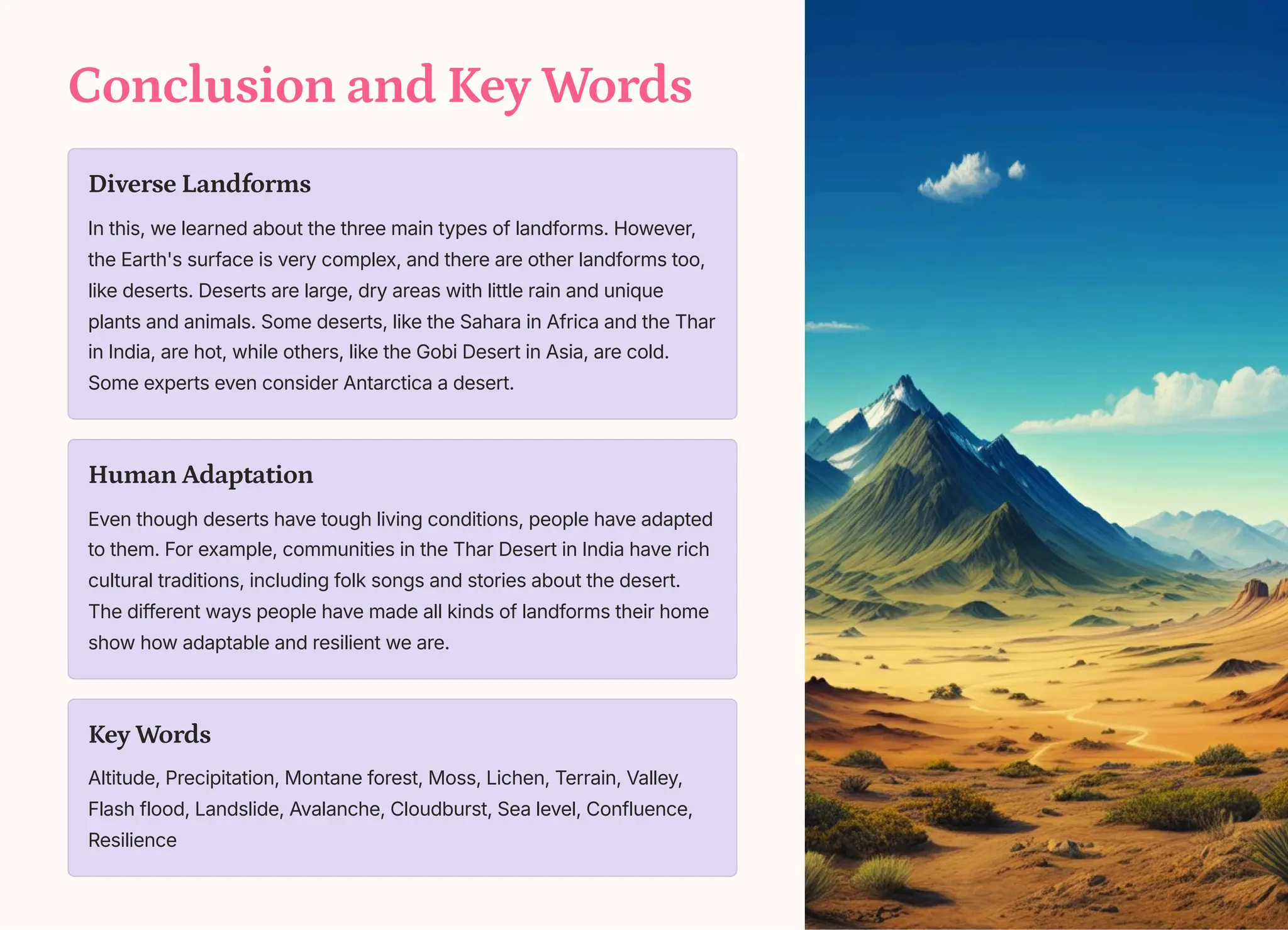 Landforms-And-Life.pdf 6th class Social Science new ncert | PDF