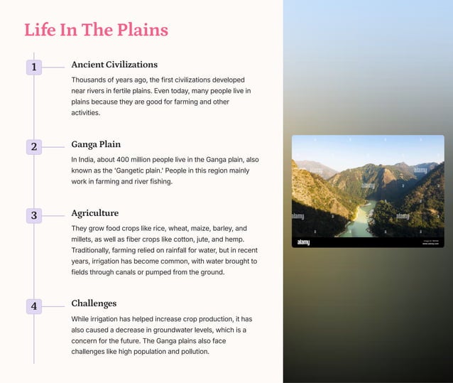 Landforms-And-Life.pdf 6th class Social Science new ncert | PDF