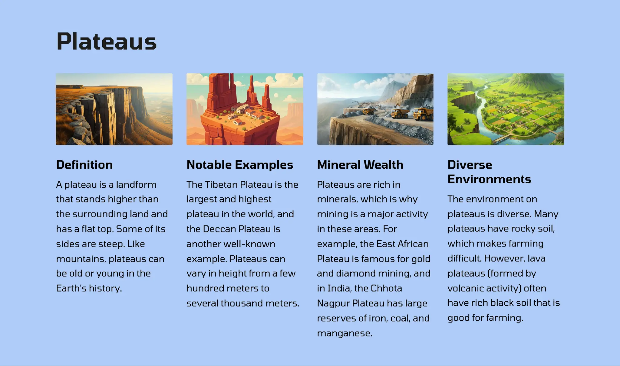Landforms-And-Life (1).pdf detailed explanation ppt 6th class social | PDF