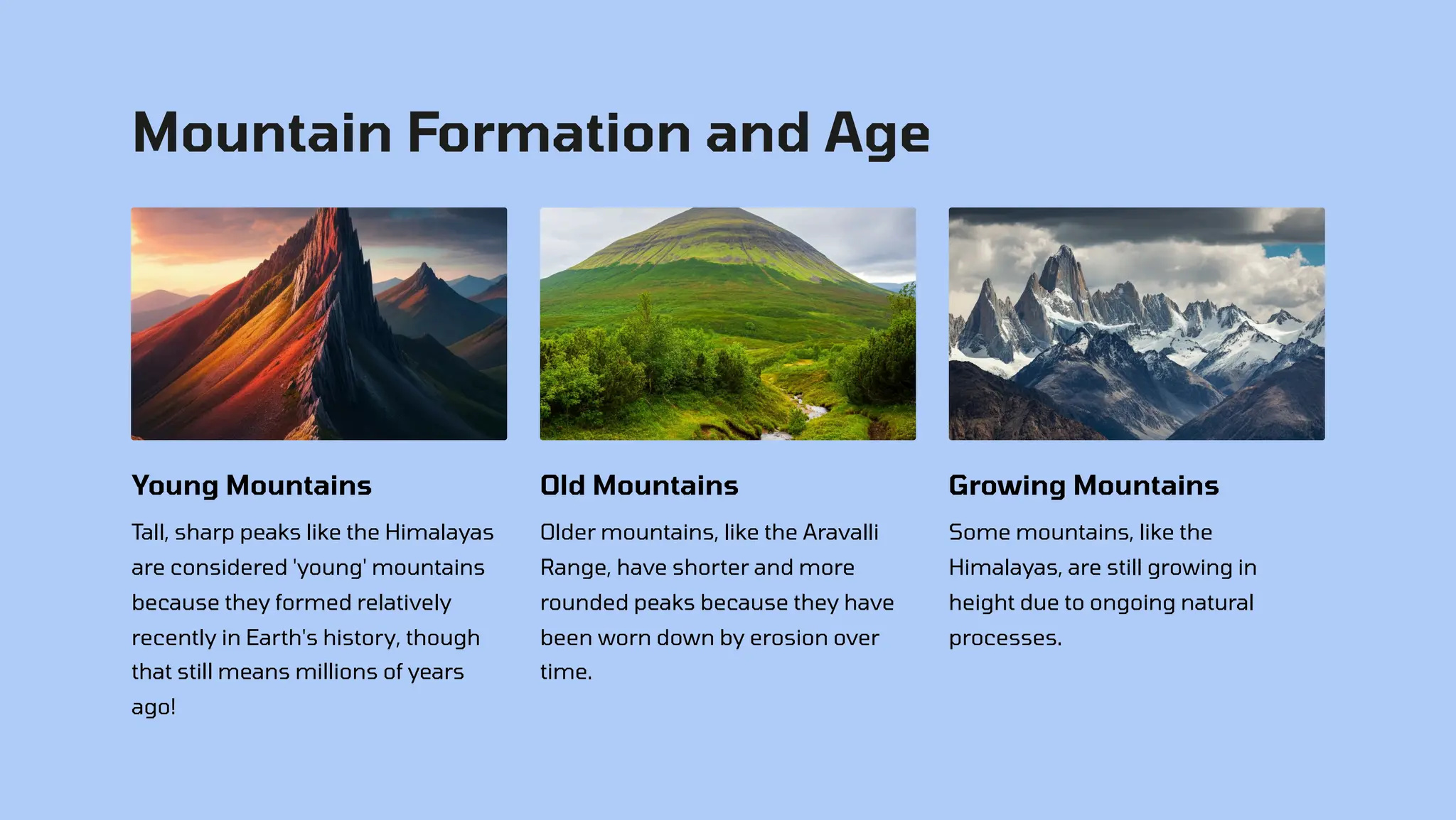 Landforms-And-Life (1).pdf detailed explanation ppt 6th class social | PDF