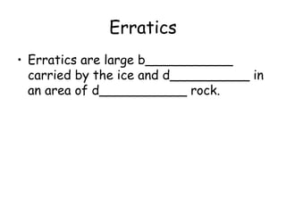 Landforms Of Glacial Deposition | PPT