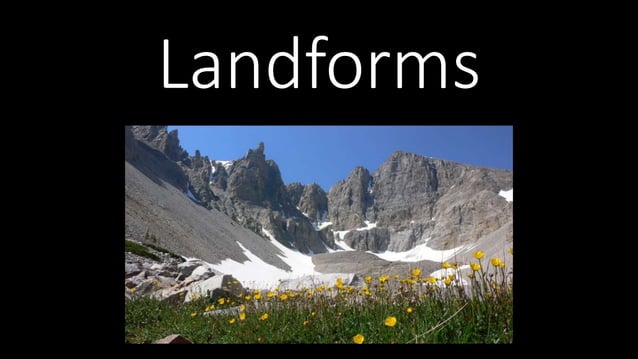 Landforms (1) | PPT