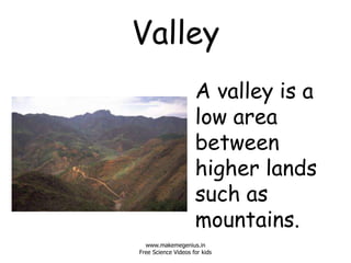 Landforms for Kids - www.makemegenius.in