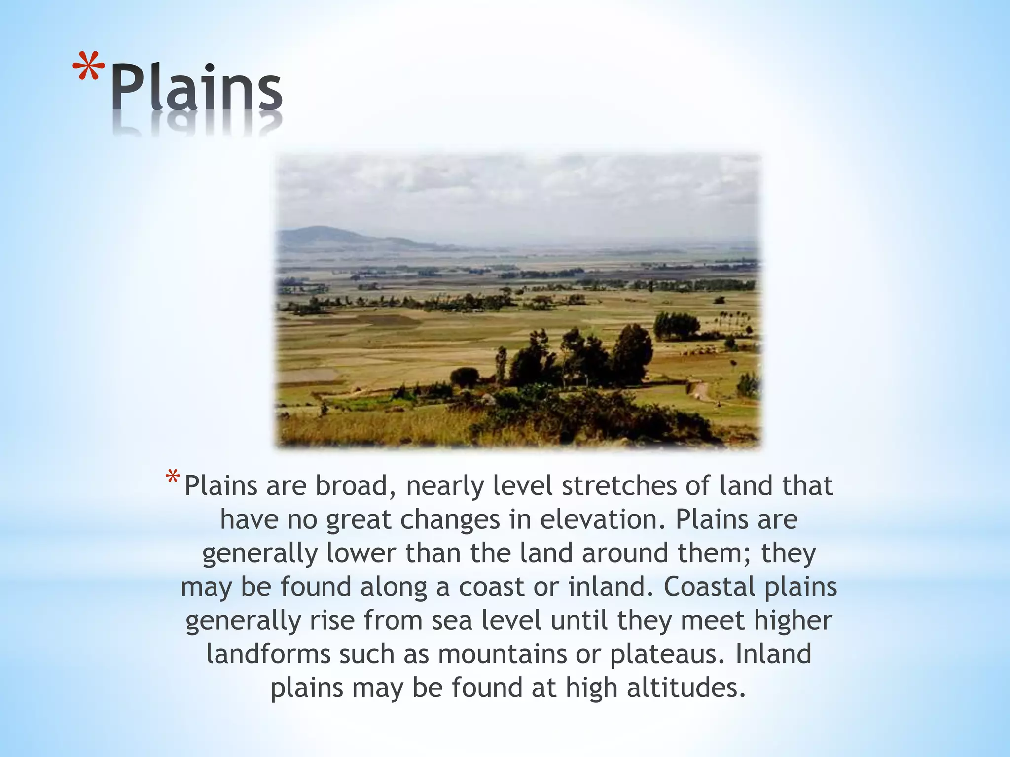 Land formations | PPTX