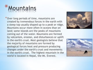 Land formations | PPT
