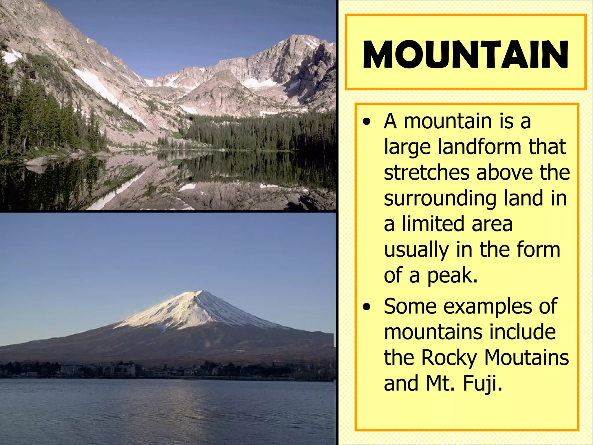 Landforms 92109 | PPT