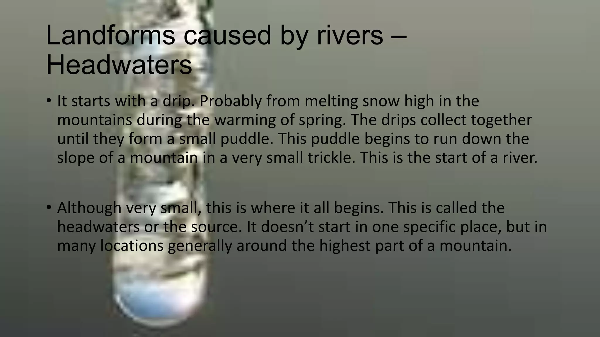 Landforms along rivers | PPTX