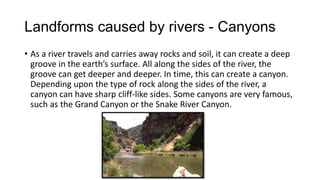 Landforms along rivers | PPTX