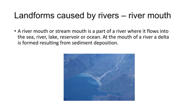 Landforms along rivers | PPTX