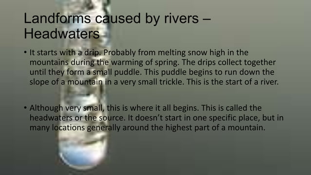 Landforms along rivers | PPTX