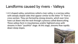Landforms along rivers | PPTX