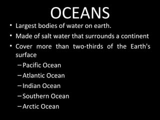 Landforms and bodies of water | PPT