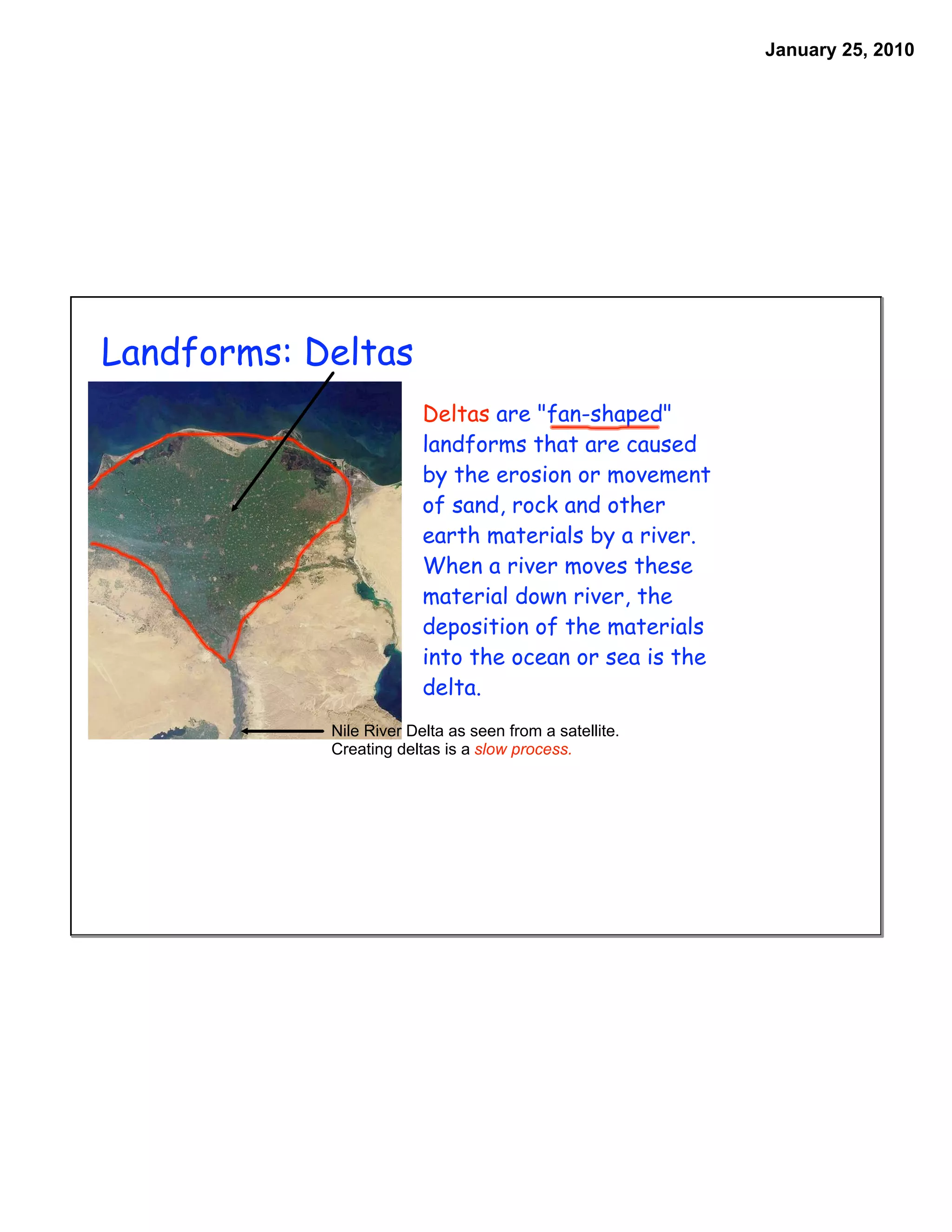 Landforms And Changes In The Earths Surface Vocab | PDF | Geography ...