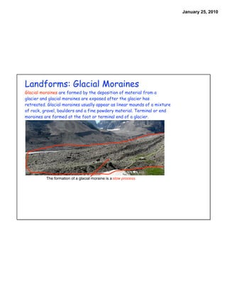 Landforms And Changes In The Earths Surface Vocab | PDF | Geography ...