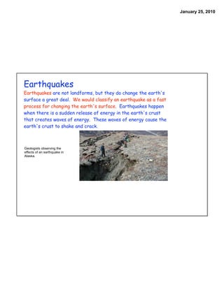 Landforms And Changes In The Earths Surface Vocab | PDF | Geography ...