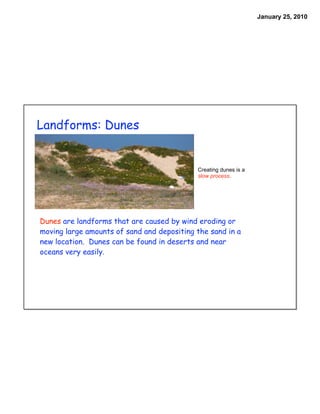 Landforms And Changes In The Earths Surface Vocab | PDF | Geography ...