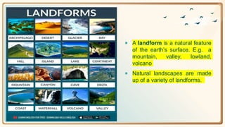 Landforms and Landscapes Powerpoint for Year 8 Geography | PPTX