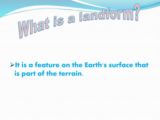 Landforms and regions | PPTX | Geography | Science